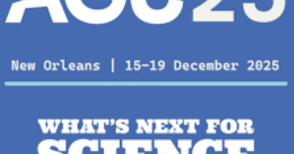 See What GEOG Scholars Will Present at AGU 2025 | Department of ...